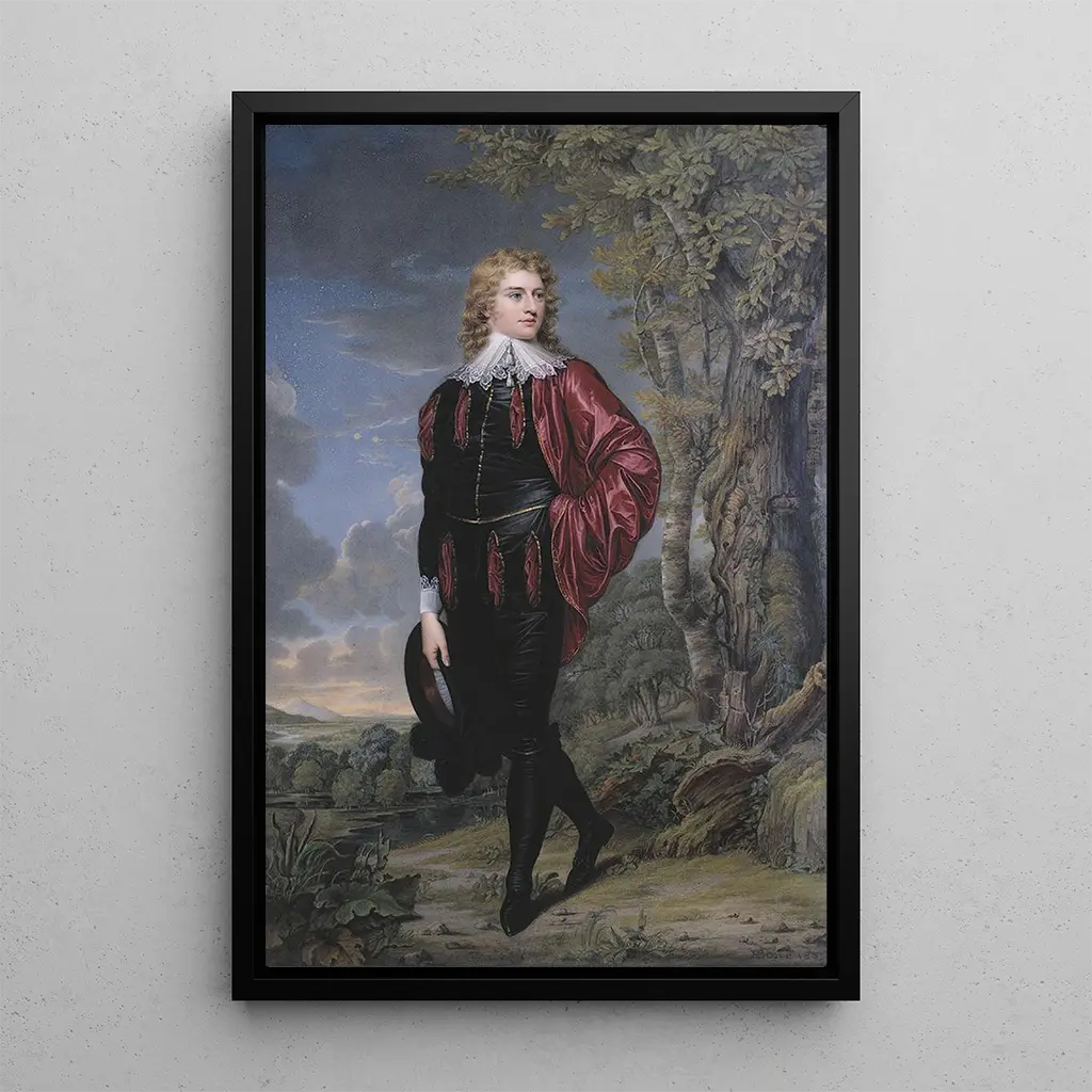 Schilderij Portrait en pied van Henry Philip Hope - Henry Bone | Kunst ...